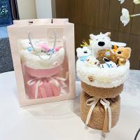 China West Highland White Terrier Dog Plush Doll Bouquet Sloppy Puppy Bouquet Birthday Gift for Girlfriend and Best Friend Wholesale from Flower Market Store for sale