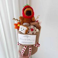 China 18x33cm Plush Capybara Doll Bouquet Unique Gift for Teachers' Day Decoration and Creative Birthday for sale