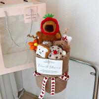 China 18x33cm Plush Capybara Doll Bouquet Unique Gift for Teachers' Day Decoration and Creative Birthday for sale