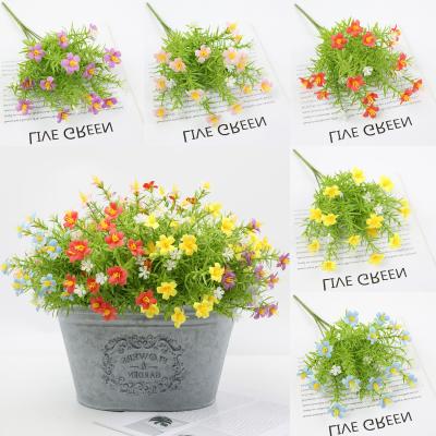 China 20x35cm Artificial Flower Bouquet Beautiful Home Hotel Wedding and Table Decor with Multiple Color Faux Plants and Flowers for sale