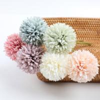 China PVC Artificial Chrysanthemum Ball Fake Flower Bouquet in Vibrant Multiple Colors for sale