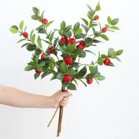 China Camellia Artificial Flowers for Wedding Photography Props and Living Room Dining Table Decoration in Plastic Material for sale