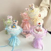 China Plush Sydney Paper Doll Twist Stick Puppy Old Man Snowman Bouquet Ideal Valentine's Day Creative Gift for Girlfriend for sale