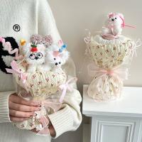 China Plush Sydney Paper Doll Twist Stick Puppy Old Man Snowman Bouquet Ideal Valentine's Day Creative Gift for Girlfriend for sale