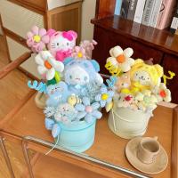 China Small flower box cylindrical doll bouquet finished product for girlfriend doll creative gift Christmas gift souvenir for sale