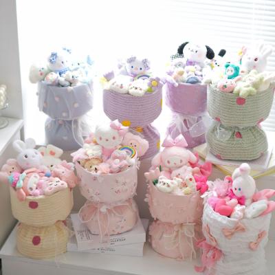China 20x35cm Doll Bouquet Unique Gift for Girlfriend's Birthday or Qixi Valentine's Day for sale