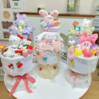 China 20x35cm Doll Bouquet Unique Gift for Girlfriend's Birthday or Qixi Valentine's Day for sale