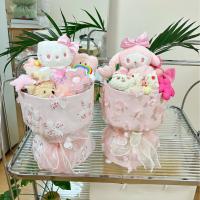 China 20x35cm Doll Bouquet Unique Gift for Girlfriend's Birthday or Qixi Valentine's Day for sale