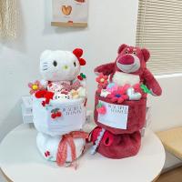 China Chinese Valentine's Day Handmade Doll Bouquet Big-Eared Dog Design Perfect Gift for Birthday or Souvenir Multiple Color for sale
