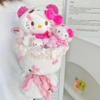 China Hand-held flower bouquet cartoon plush doll bouquet birthday gift for girlfriend Chinese Valentine's Day birthday gift for sale