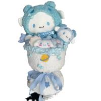 China Hand-held flower bouquet cartoon plush doll bouquet birthday gift for girlfriend Chinese Valentine's Day birthday gift for sale