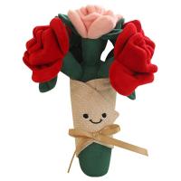 China Pink Rose Couple Festival Birthday Gifts for Girls Wholesale Rose Artificial Flower Bouquet for sale