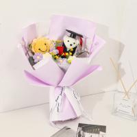 China Doctor Bear graduation bouquet sunflower knitted wool knitted finished product simulation flower college entrance examination encouragement gift for sale