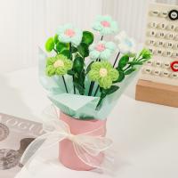 China Flowers Variety Knitted Sunflower Puff Hug Bucket Perfect for Women's Day and Mother's Day Celebration for sale