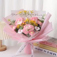 China Handmade Wool Knitted Bouquet in Multiple Colors for Mom's Birthday Gift for sale