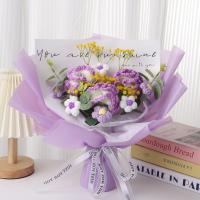China Handmade Wool Knitted Bouquet in Multiple Colors for Mom's Birthday Gift for sale