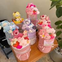 China Plush Cartoon Doll Bouquet - Ready-to-Gift for Girlfriend & Bestie's Birthday (Adorable Floral Plush Arrangement for sale