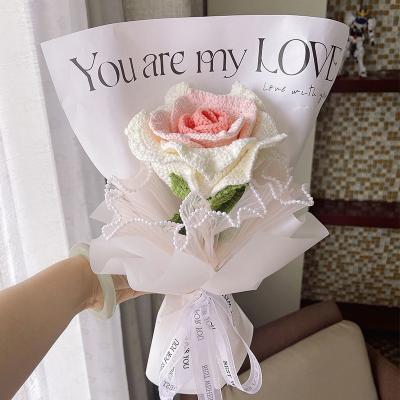 China Flower Bouquet Materials DIY Craft Kit for Knitted Pile Roses for sale