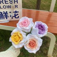 China Flower Bouquet Materials DIY Craft Kit for Knitted Pile Roses for sale