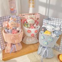 China Flower and Rabbit Plush Toy Graduation Bouquet Perfect Qixi Valentine's Day Gift Set for sale