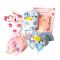 China Flower and Rabbit Plush Toy Graduation Bouquet Perfect Qixi Valentine's Day Gift Set for sale