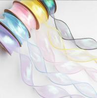 China 4cm6cm Colorful Fishtail Yarn Ribbon Factory Bagged Flower Art Bud Silk Weaving Belt Cake Baking Bag Wholesale of binding straps for sale