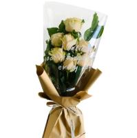 China Wholesale popular English flower bags, opp flower wrapping paper, rose bouquet packaging bags, transparent bags for sale