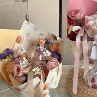 China Mother's Day Eternal Night Starry River flower wrapping paper, thickened rose bouquet wrapping, flower paper, flower art, flower shop handmade materials for sale