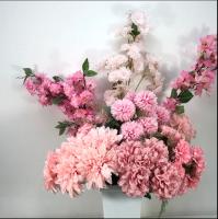 China AF-111 in Stock HOT Sale Rose Silk Peony Bouquet Artificial Flowers Cheap Flowers for Home Wedding Decorative Flowers for sale