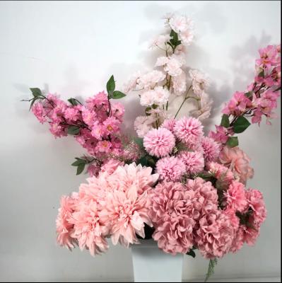 China AF-111 in Stock HOT Sale Rose Silk Peony Bouquet Artificial Flowers Cheap Flowers for Home Wedding Decorative Flowers for sale