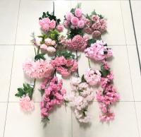 China AF-111 in Stock HOT Sale Rose Silk Peony Bouquet Artificial Flowers Cheap Flowers for Home Wedding Decorative Flowers for sale