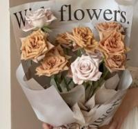 China Impressionist Atmosphere Flower Wrapping Paper for sale
