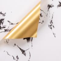 China Best-selling gilded marble patterned flower bouquets, packaging paper, flower wrapping paper, flower shop materials, gifts, and floral art for sale