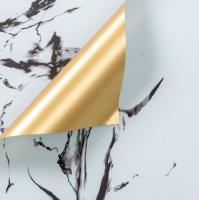 China Best-selling gilded marble patterned flower bouquets, packaging paper, flower wrapping paper, flower shop materials, gifts, and floral art for sale