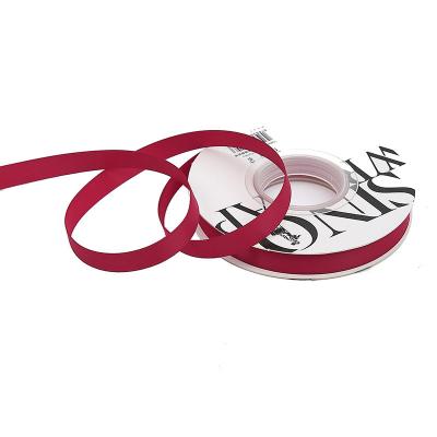 China 1cm milk silk double-sided matte ribbon Korean thick satin ribbon handmade DIY bow ribbon bouquet tie for sale