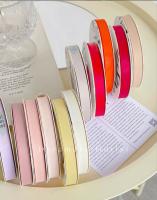 China 1cm milk silk double-sided matte ribbon Korean thick satin ribbon handmade DIY bow ribbon bouquet tie for sale
