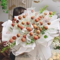 China Gold-edge jelly film wrapped flower paper, thickened Valentine's Day flower wrapping paper, diy waterproof matte paper bouquet wrapping paper for sale