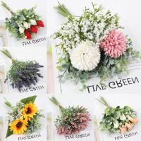China Artificial hand-held bouquets, artificial plants, and fake flower bouquets for sale