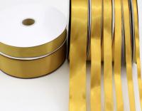 China Golden high-density ribbon, colorful ribbon, home textile, fresh flower strap for sale