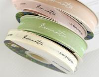 China 2.5cm solid color linen yarn flower ribbon bouquet ribbon flower shop material floral ribbon for sale