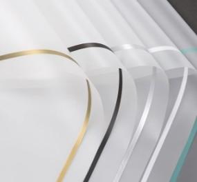China Simplified style matte paper border with high-end floral packaging paper for sale