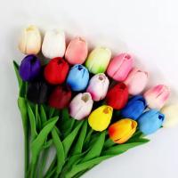 China Artificial Factory Tulip Flower Wedding PU Real Touch Fake Flowers Tuliper Decor Arrangement Bouquets Artificial Tulip for sale