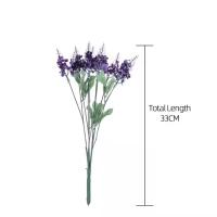 China 2025 Artificial Lavender Flower Bouquet 10 Heads Artificial Silk Lavender Bushes Flowers for Wedding Home Outdoor Decoration for sale