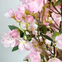 China 150cm Artificial Cherry Tree Pink Artificial Cherry Blossom Tree Artificial Plant for Garden Wedding Decoration for sale