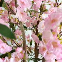 China 150cm Artificial Cherry Tree Pink Artificial Cherry Blossom Tree Artificial Plant for Garden Wedding Decoration for sale