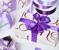 China Fairy Purple Ribbon Baking Packaging DIY Handmade Hair Accessories Color Ribbon Bouquet Binding Decorative Packaging Material Color Ding Belt for sale