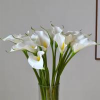 China High Quality Real Touch EVA Artificial Flowers White Calla Lily for Table Center Piece Wedding Party Home Decoration for sale