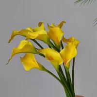 China High Quality Real Touch EVA Artificial Flowers White Calla Lily for Table Center Piece Wedding Party Home Decoration for sale