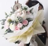 China Flower shop DIY snow pear paper hand rub packaging snow pear paper village paper for sale