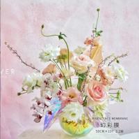 China Brilliant and colorful opp waterproof bag flower paper, laser paper, seven-color internet-famous film, wholesale materials for flower art materials in the flower shop for sale